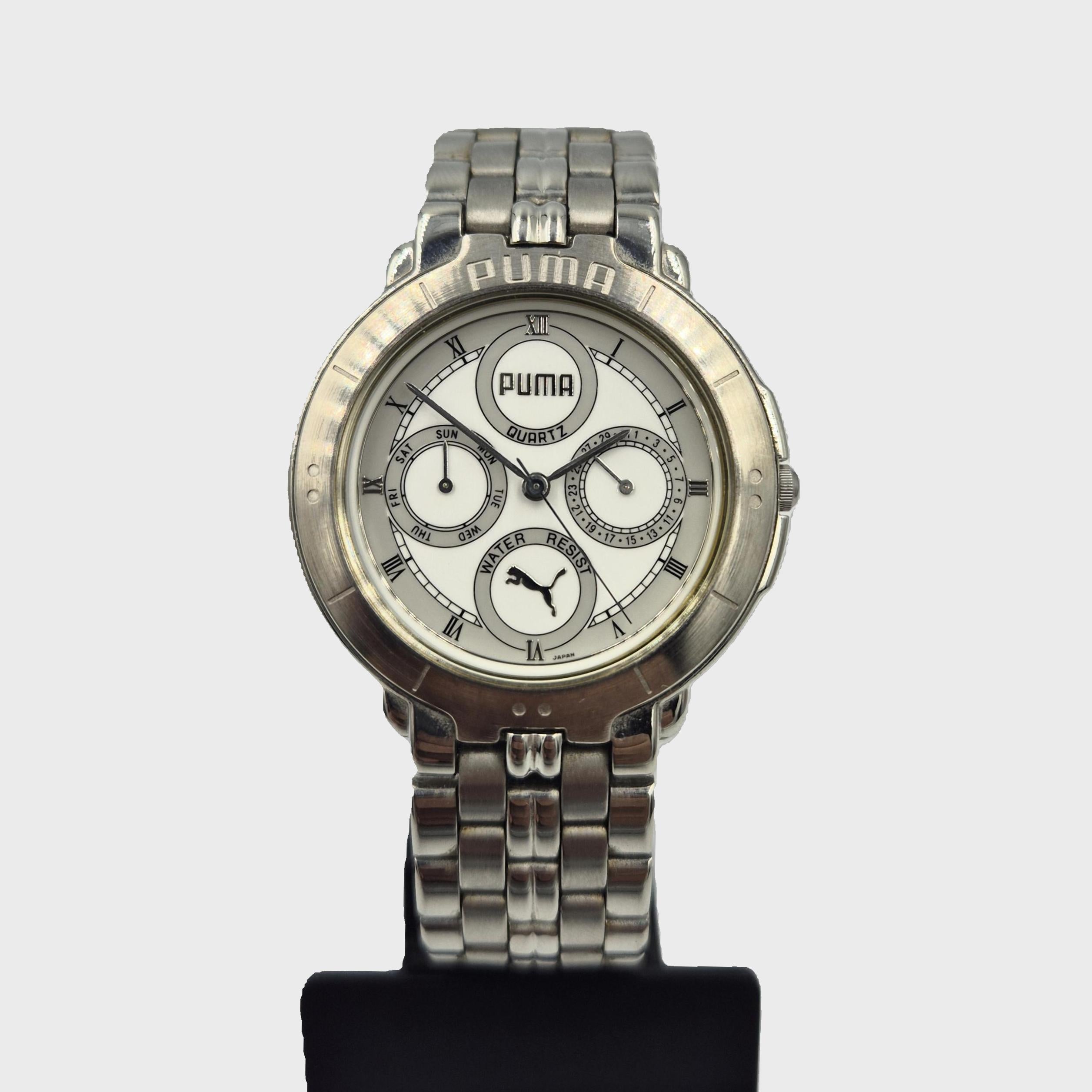 Puma Quartz Chronograph Edelstahl Uhr – Sportliche Eleganz aus Japan ...