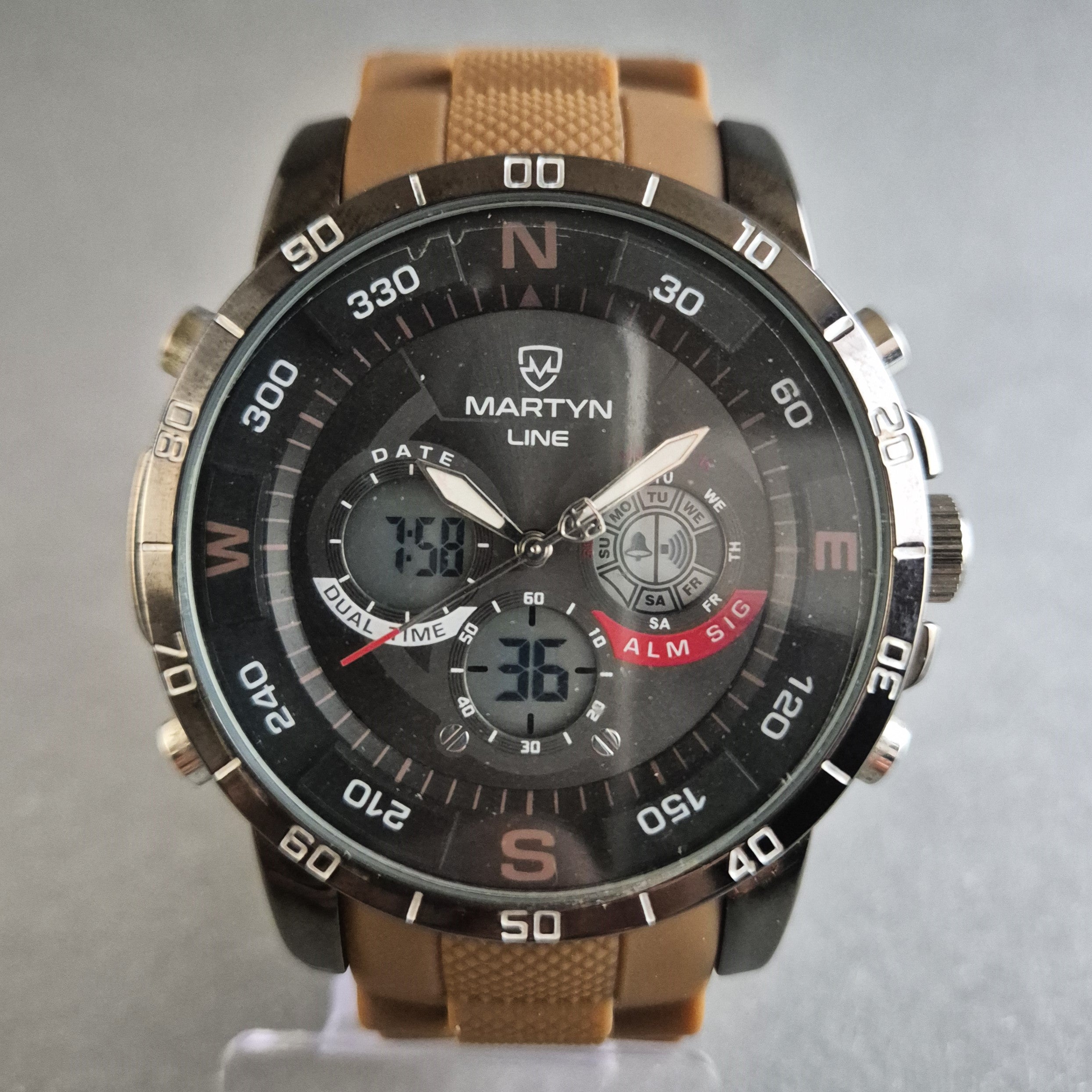 Martyn Line Herrenarmbanduhr Chronograph mit Kompass-Design – Gallery ...