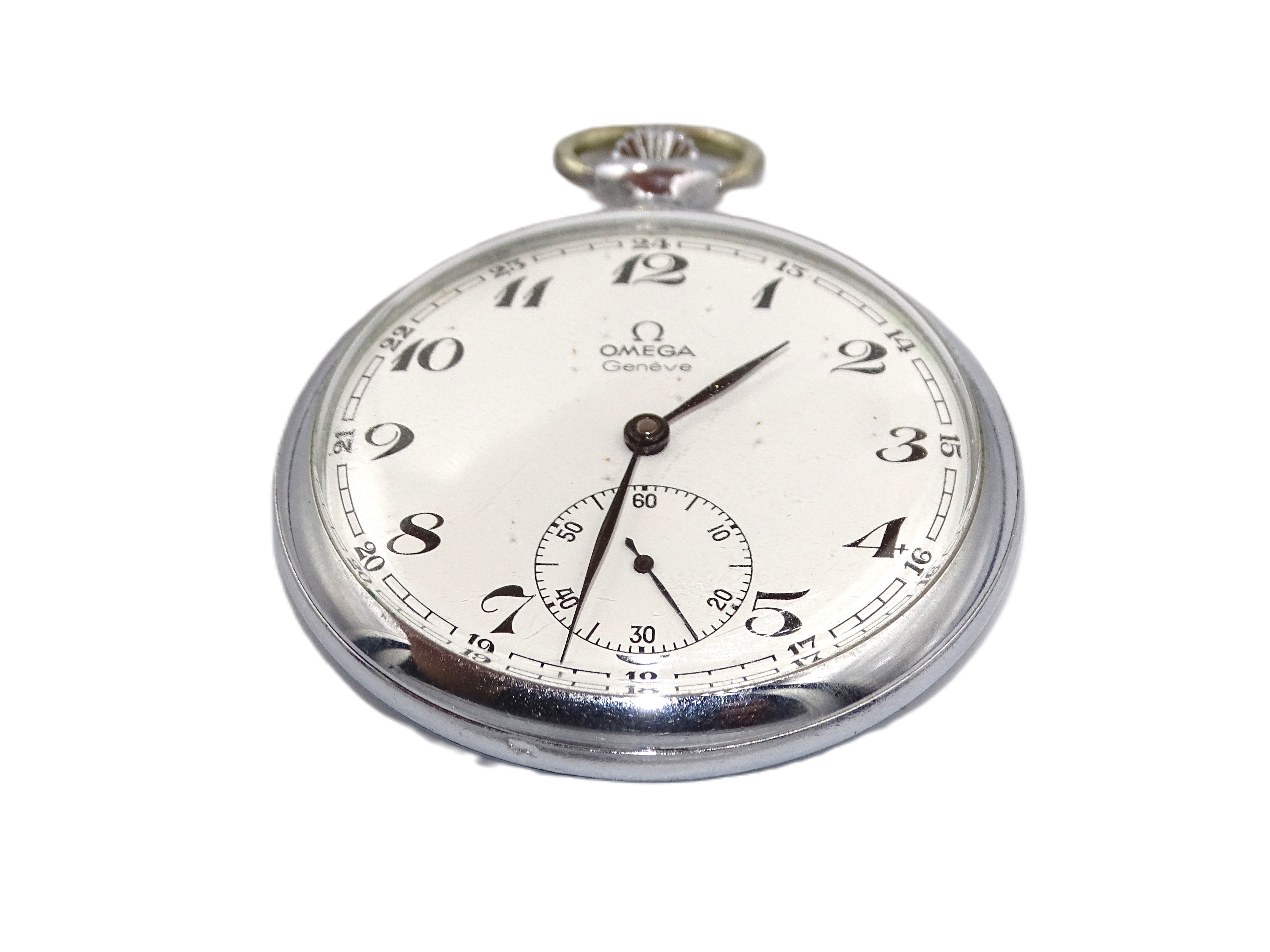 Omega 18 Linie Taschenuhr Cal 960, Baujahr 1973 - Druckknopflasche, 17 ...
