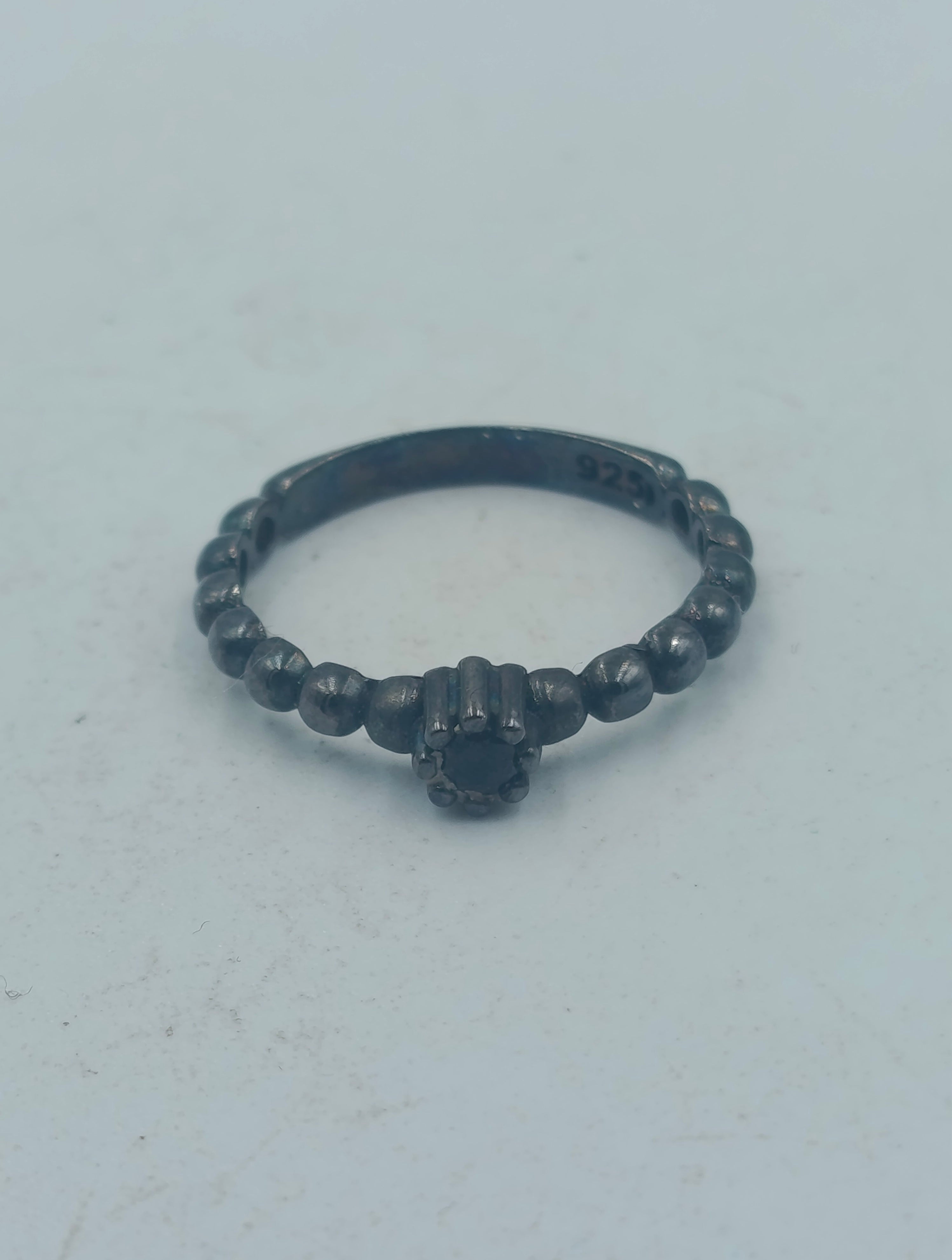 925 Silber Ring oxidiert Gr55 Vintage Design – Gallery Jarrodi